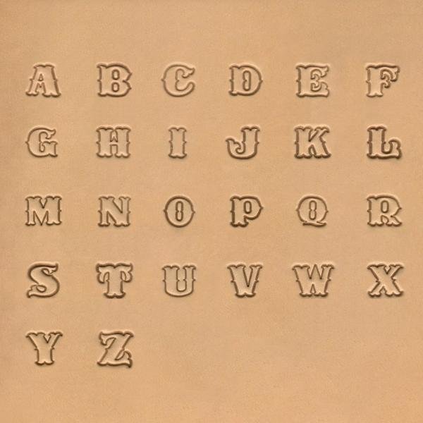 Leather Alphabet Set - 1/2 Leather Alphabet Set - 1/2