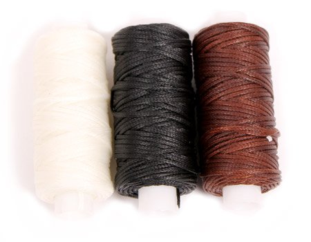 Waxed braided thread of polyester fiber approx 25meters - 1mm - Sewing ...